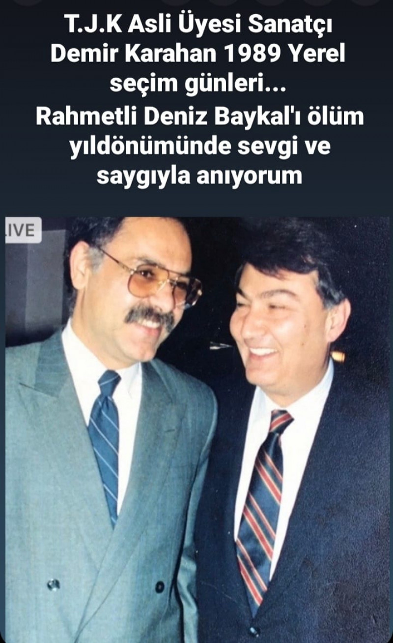 TJK Asli Üyesi Demir Karahan ve Deniz Baykal ile 1989 Yerel Seçim ...